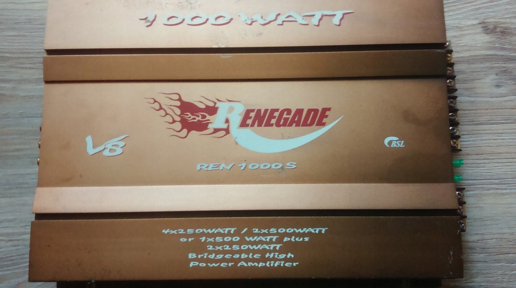 Wzmacniacz RENEGADE REN1000S 4-kanały 1000W - 8139129215 - oficjalne archiwum Allegro