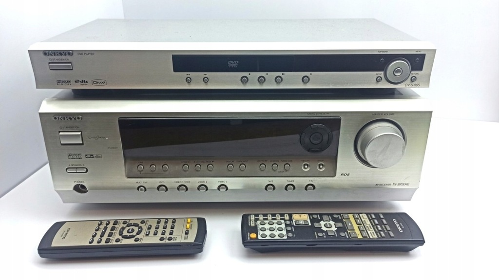 Amplituner ONKYO TX-SR304E + DVD Onkyo DV-SP305 - 12353087026 - oficjalne archiwum Allegro