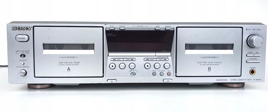 Sony TC WE475 475 dwukasetowy magnetofon deck - 9655125855 - oficjalne ...