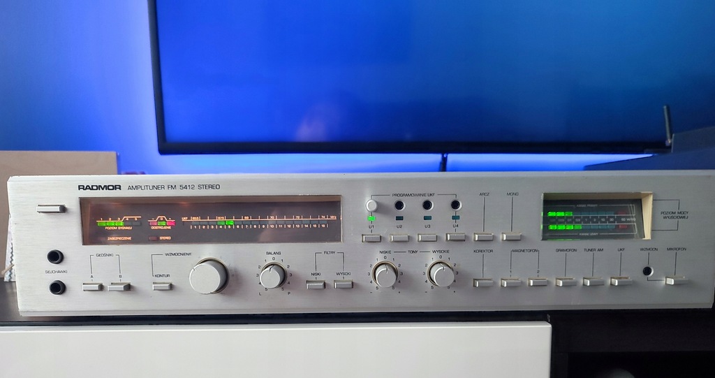 Amplituner Unitra Radmor 5412 2.0 srebrny - 12541653804 - oficjalne ...