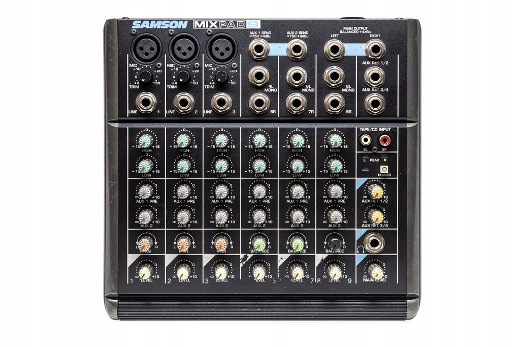 Samson MIxpad 9 - mikser audio - 13478870864 - oficjalne archiwum Allegro