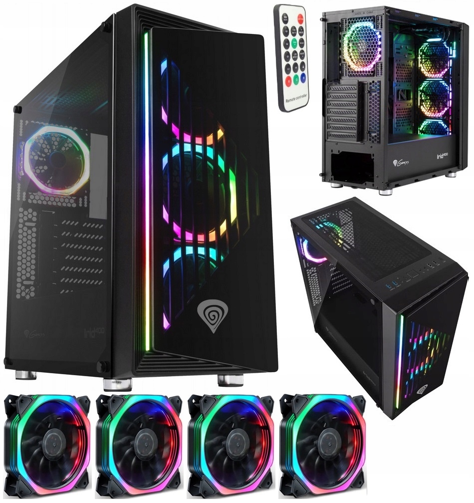 GENESIS IRID 400 Obudowa GAMING PC CASE ATX RGB - 8381014609 ...