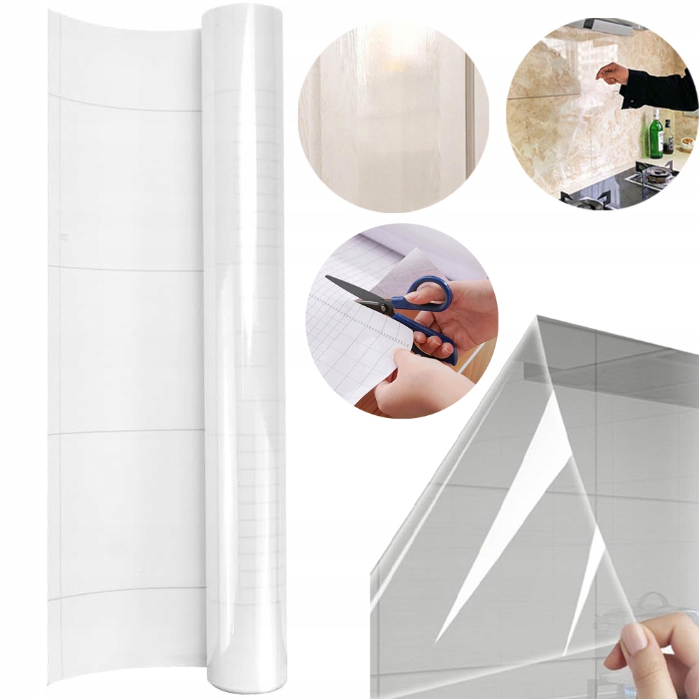 FOLIA OCHRONNA SAMOPRZYLEPNA NA ŚCIANĘ MEBLE WODOODPORNA OLEJOODPORNA - 17290501308 - oficjalne ...