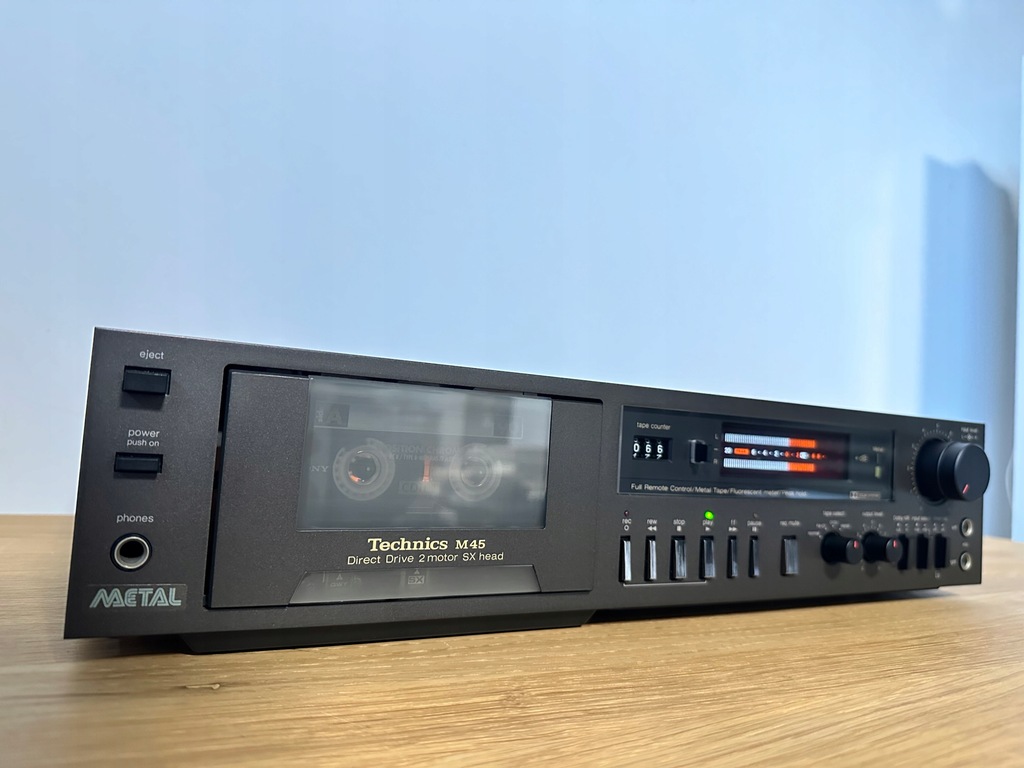 TECHNICS RS-M45 MAGNETOFON KASETOWY SUPER STAN TOP ORYGINAŁ SPRAWNY ...