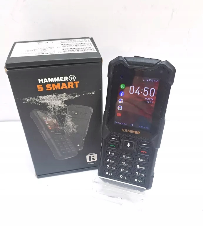 TELEFON HAMMER 5 SMART KOMPLET - 14432309339 - oficjalne archiwum Allegro