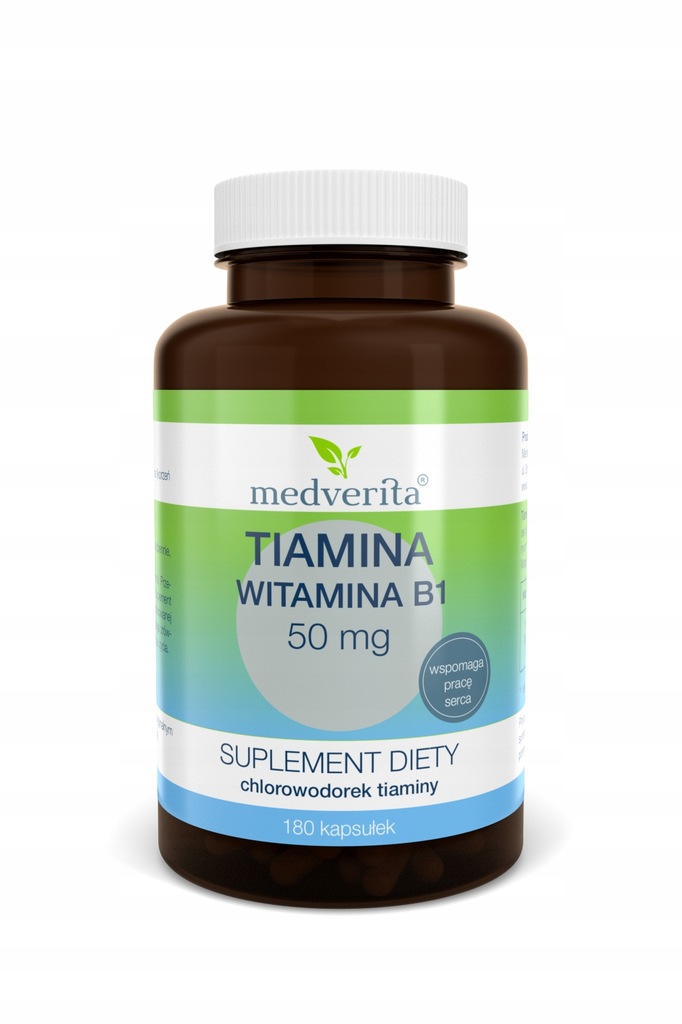 TIAMINA witamina B1 50mg 120 kaps Medverita - 8388958015 - oficjalne ...