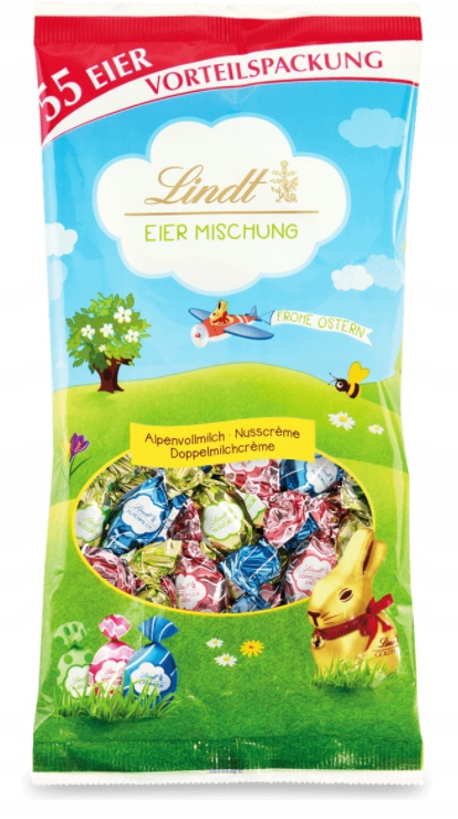 LINDT Eier Mischung praliny jajka 55 szt 288g - 13414988726 - oficjalne archiwum Allegro