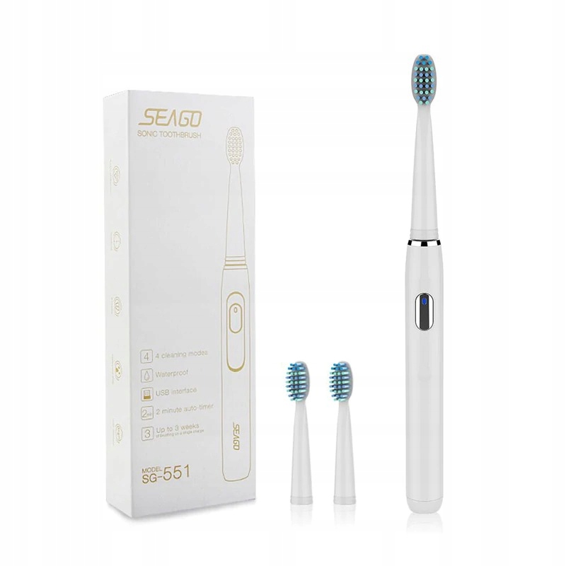 Szczoteczka soniczna Seago SG551 - 11542520340 - oficjalne archiwum Allegro