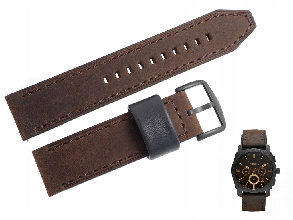 Pasek do zegarka Fossil FS4656 skórzany 22 mm - 13651818111 - oficjalne ...