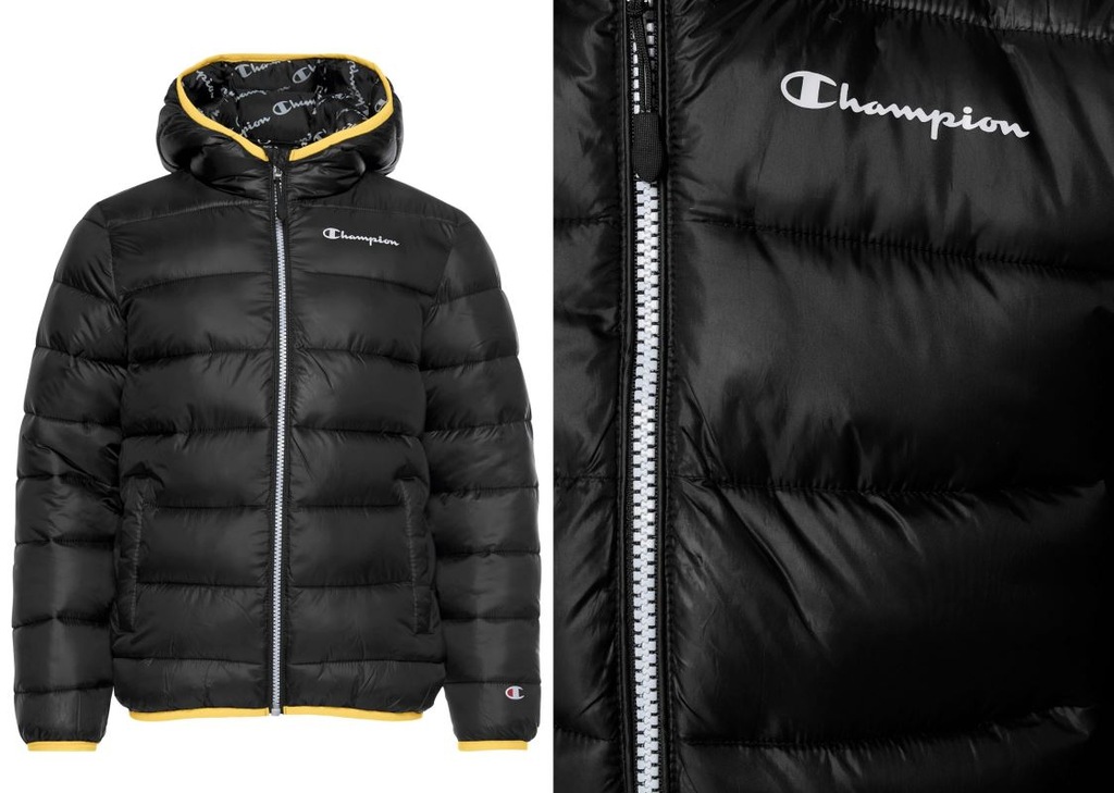 CHAMPION CZARNA KURTKA PIKOWANA 162/167 - 12956946361 - oficjalne ...