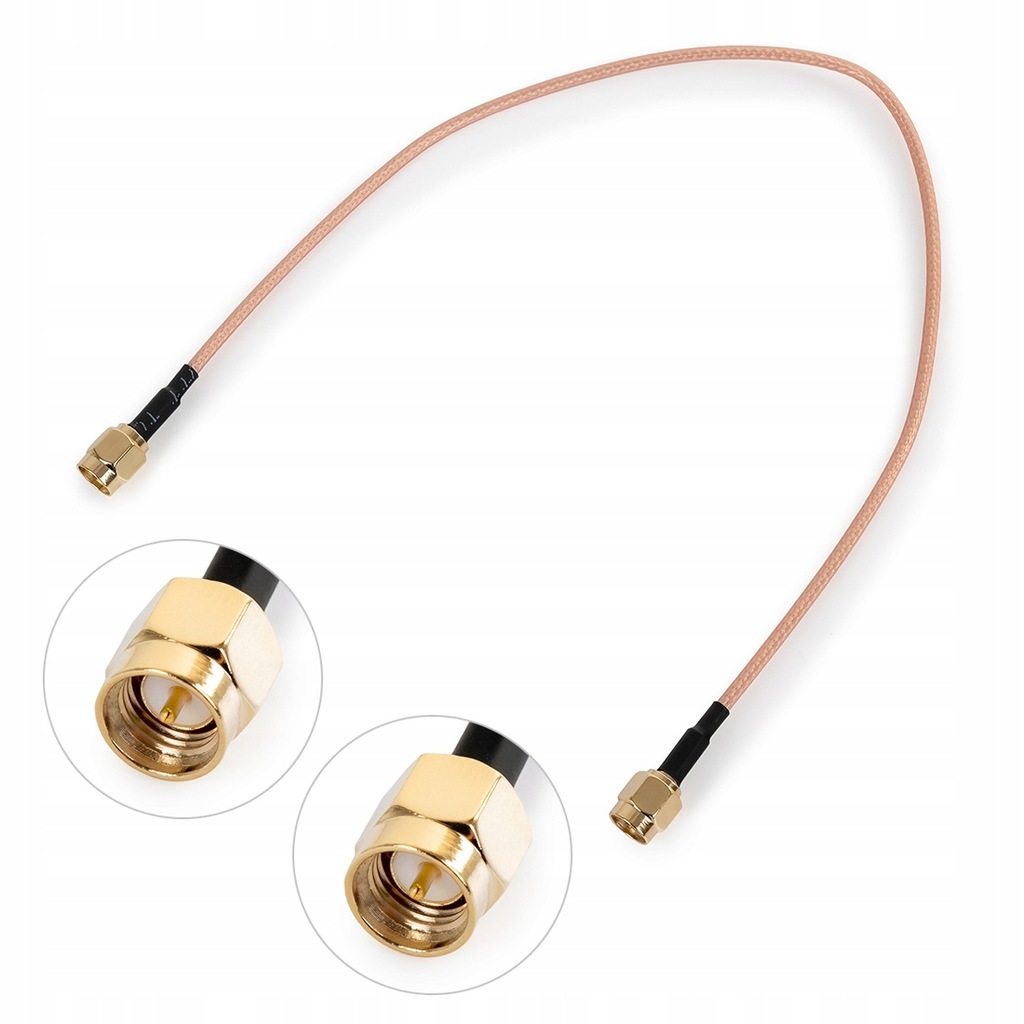 Konektor antenowy RG316 wtyk SMA na wtyk SMA 30cm - 11812946961 - oficjalne archiwum Allegro