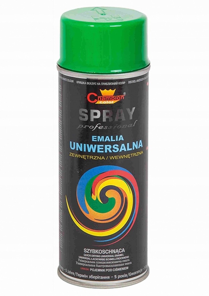 Farba w Sprayu Zielona Szybkoschnąca 400ml TRWAŁA! - 12153502811 ...