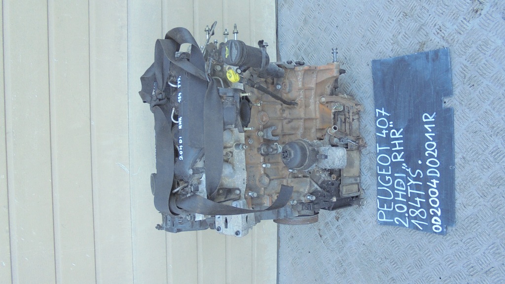 SILNIK PEUGEOT 407 2.0 HDI 04-11r RHR 184 TYŚ - 12705448209 - oficjalne archiwum Allegro