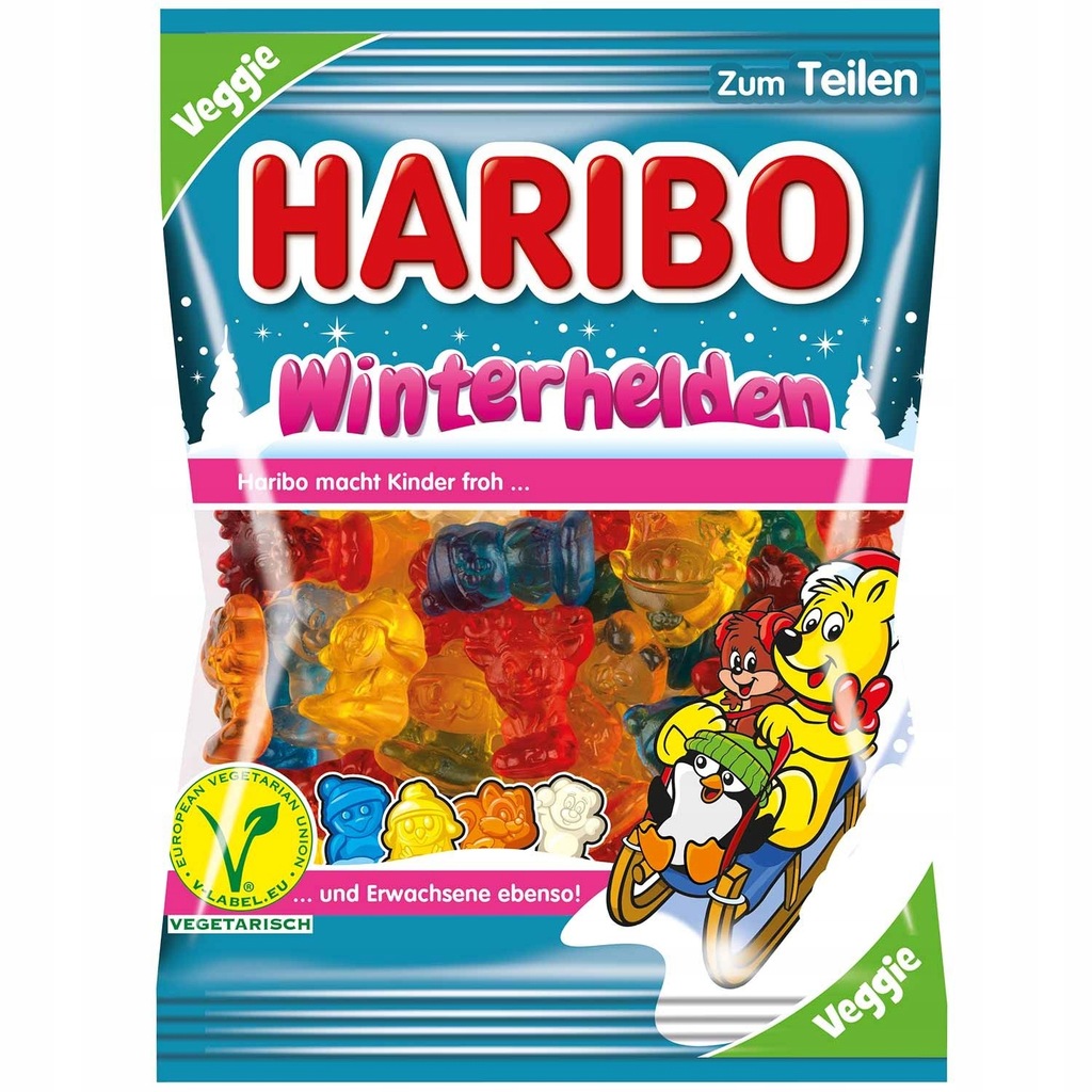 HARIBO Winterhelden zimowe żelki Veggie 175g - 12800735499 - oficjalne ...