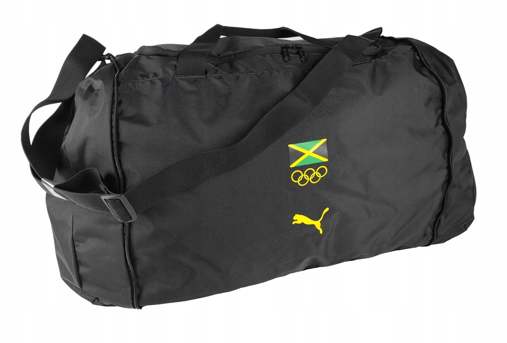 TORBA SPORTOWA PUMA NA RAMIĘ DUŻA Olimpic Jamajka Rasta czarna Składana ...