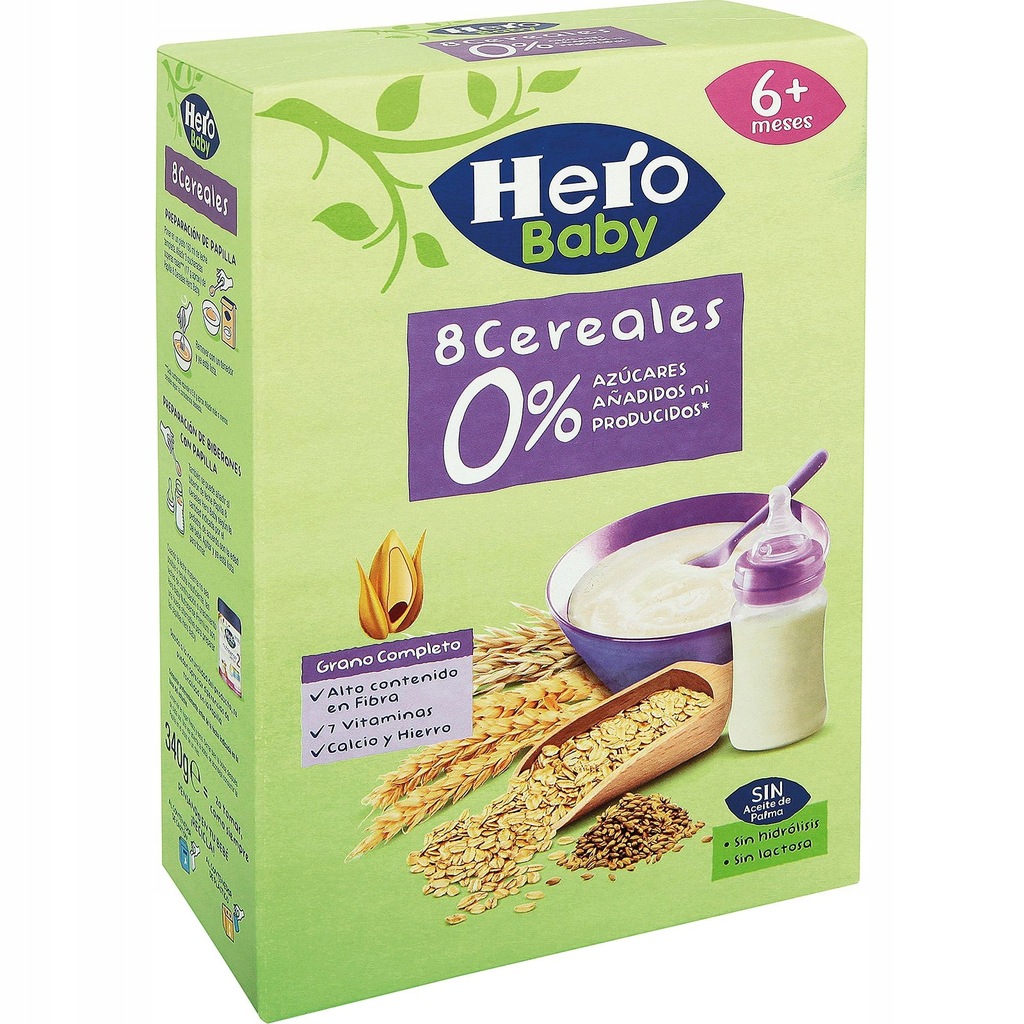 Owsianka dla dzieci 8 płatków Hero baby +6miesięcy - 13626040052 ...