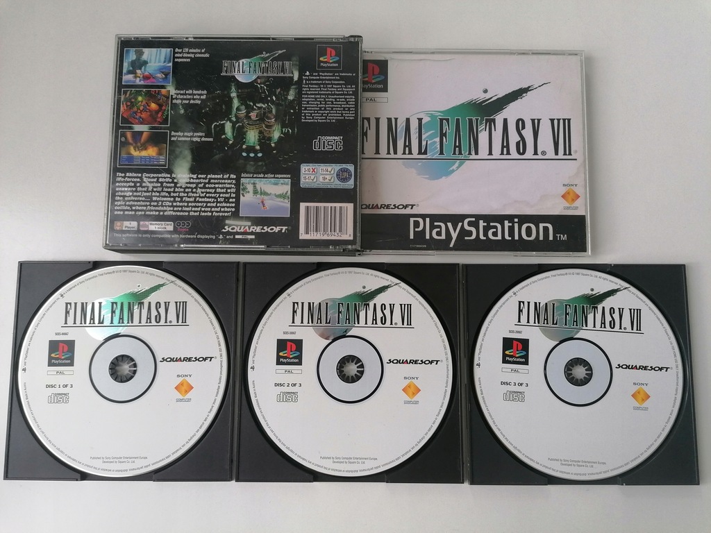 FINAL FANTASY VII 7 PSX PS1 - 12244097360 - oficjalne archiwum Allegro