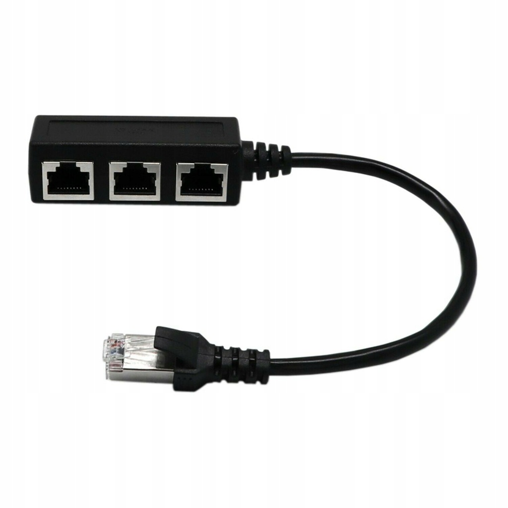 Adapter rozgałęźnik LAN RJ45 3 port Kabel - 12539177271 - oficjalne ...