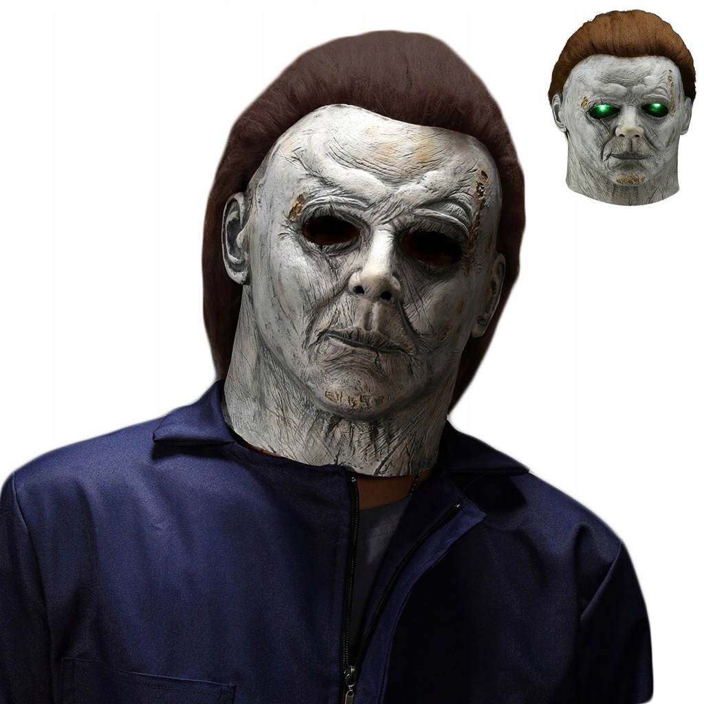 MASKA HALLOWEEN MICHAEL MYERS LATEKSOWA Z LED - 12723905258 - oficjalne ...