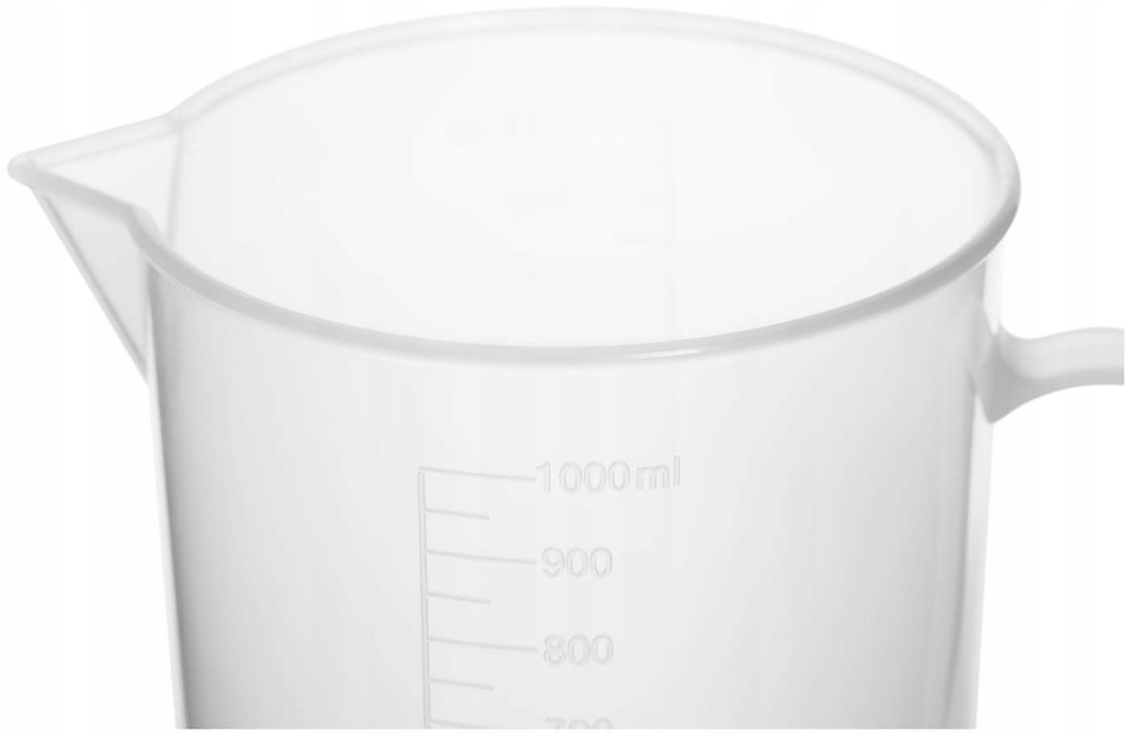 NISKA ZLEWKA LABORATORYJNA MIAROWA Z UCHEM 1000 ml - 9883551774 - oficjalne archiwum Allegro