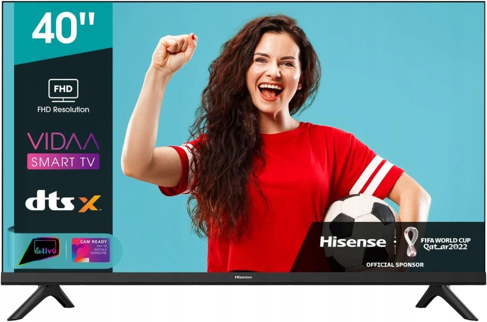 TELEWIZOR LED FULL HD HISENSE 40 CALI SMART TV - 14428182621 - oficjalne archiwum Allegro
