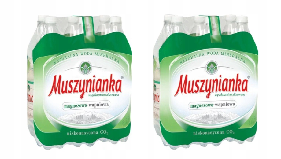 12x MUSZYNIANKA Woda mineralna 1,5l 2 ZGRZEWKI - 12689393740 ...