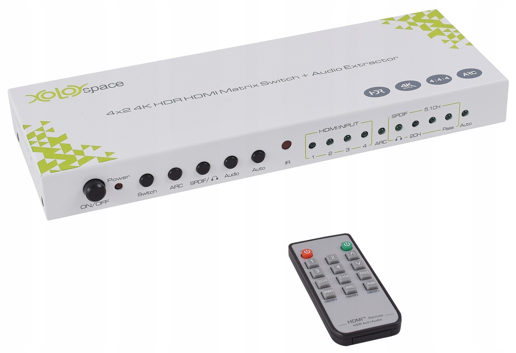 Matrix Switch Splitter HDMI 4x2 4K 2K HDCP 2.2 HDR - 7624767437 ...