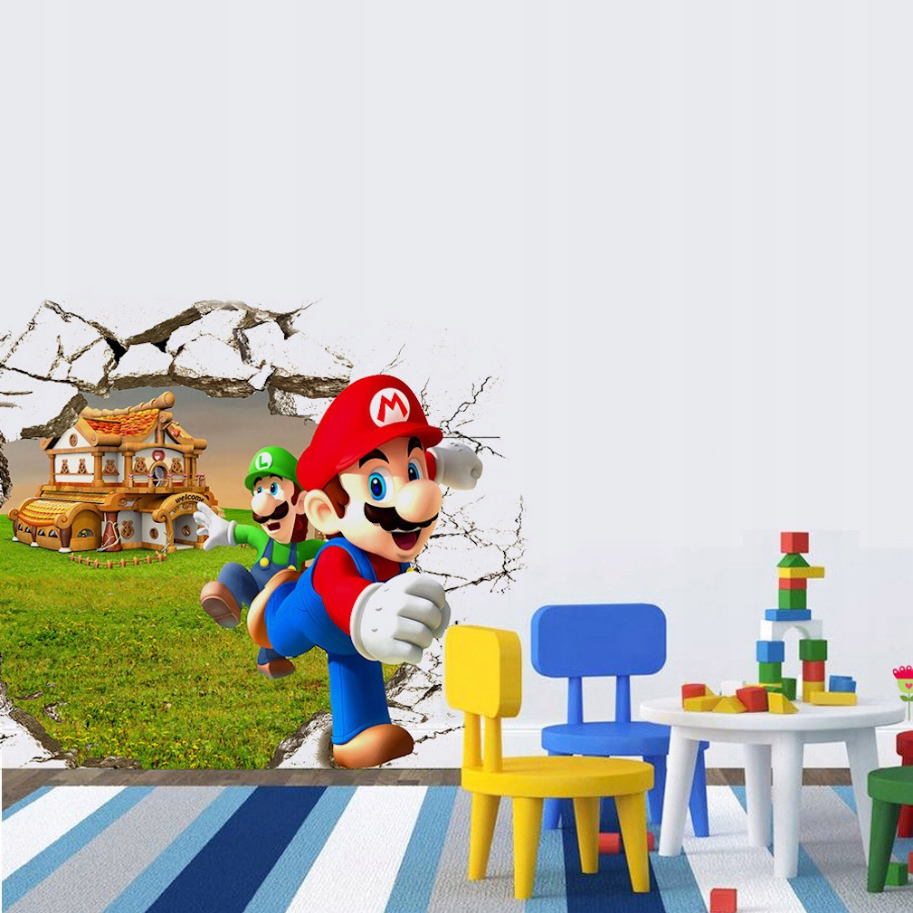 Super Mario 3D Naklejka Ścienna PCV Tapeta - 11962377708 - oficjalne ...