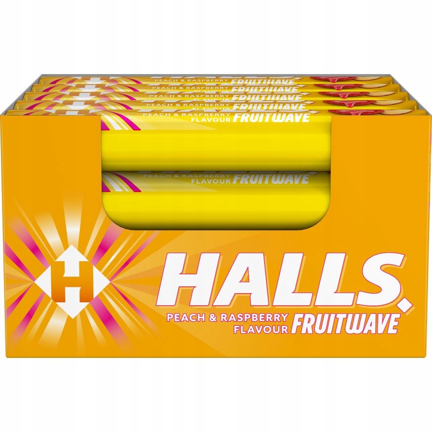 Halls Peach&Raspberry Cukierki 45g Display x20 - 11884396312 ...