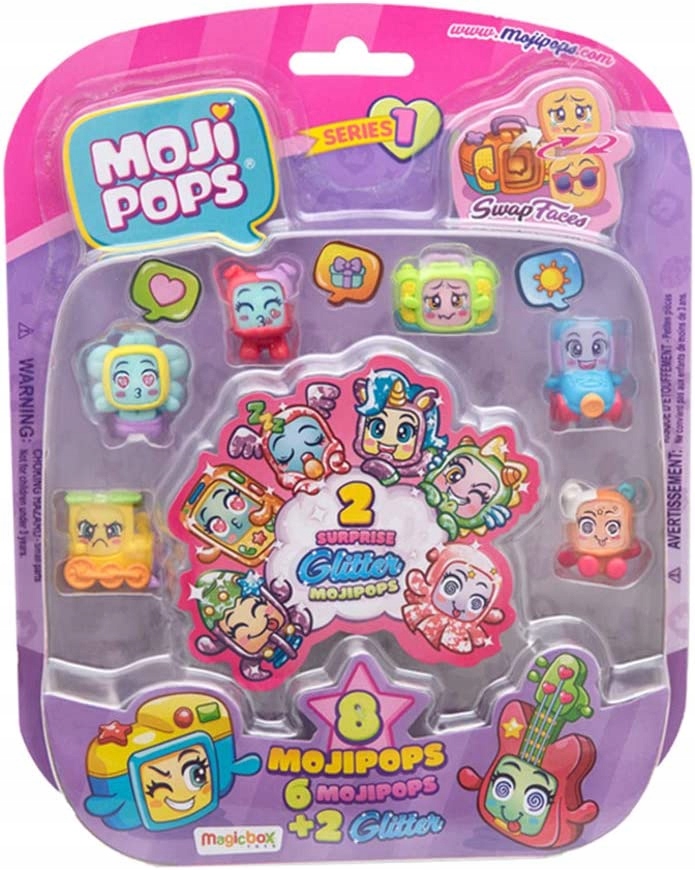 MOJI POPS 8 FIGUREK ZESTAW FIGURKI DZIECKO FIGURKA - 13684936956 ...