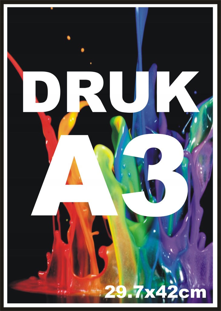 DRUK PLAKAT ZDJECIE WYDRUK A3 - 10639678710 - oficjalne archiwum Allegro