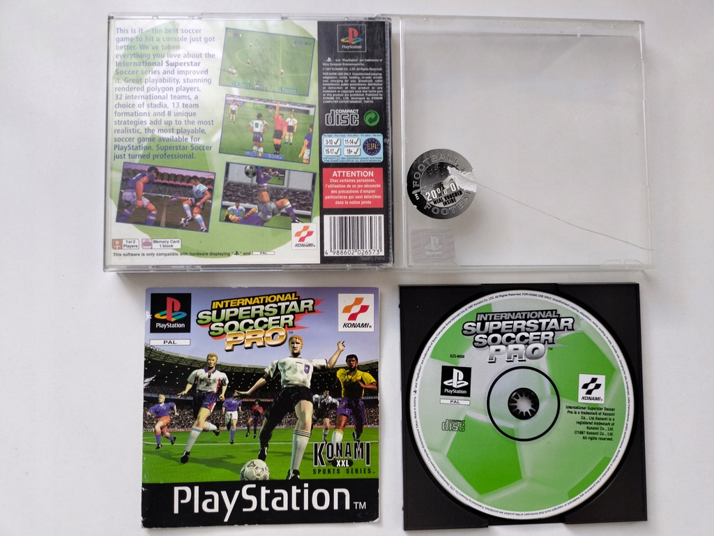INTERNATIONAL SUPERSTAR SOCCER PRO PSX PS1 - 13427472332 - oficjalne ...