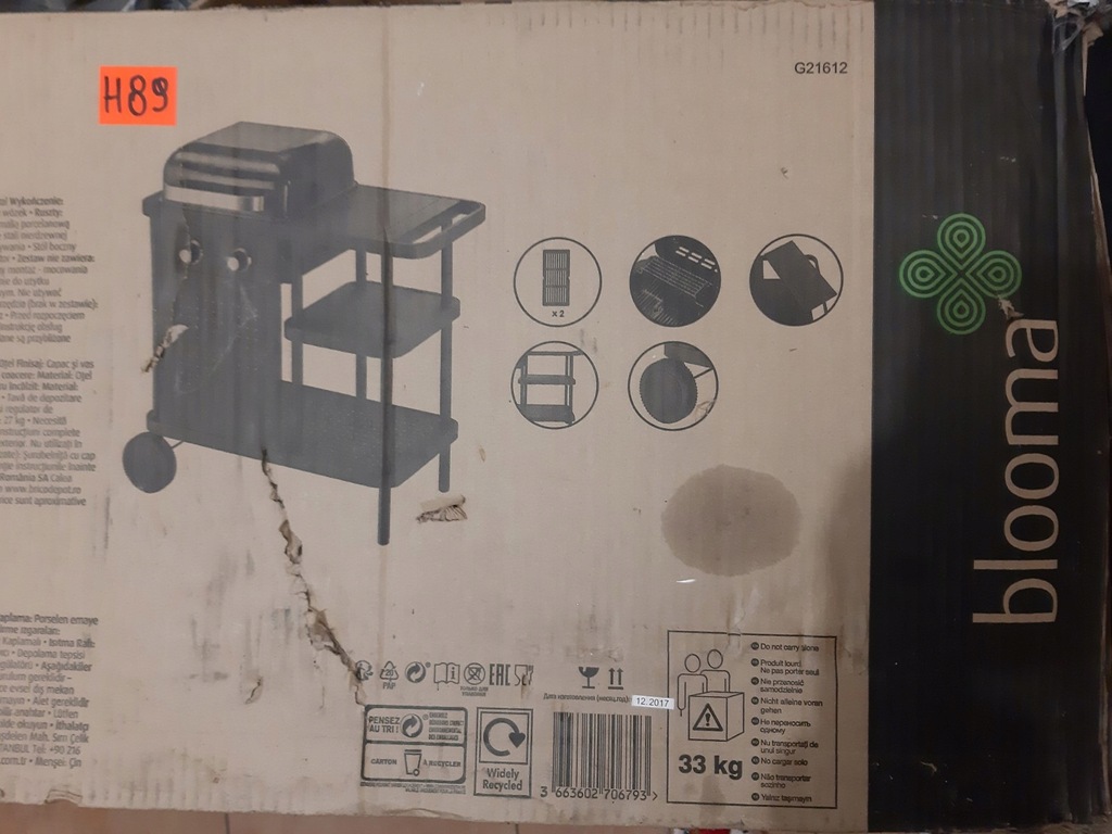 Grill gazowy blooma Rockwell 2 palnikowy półka - 13380922396 ...