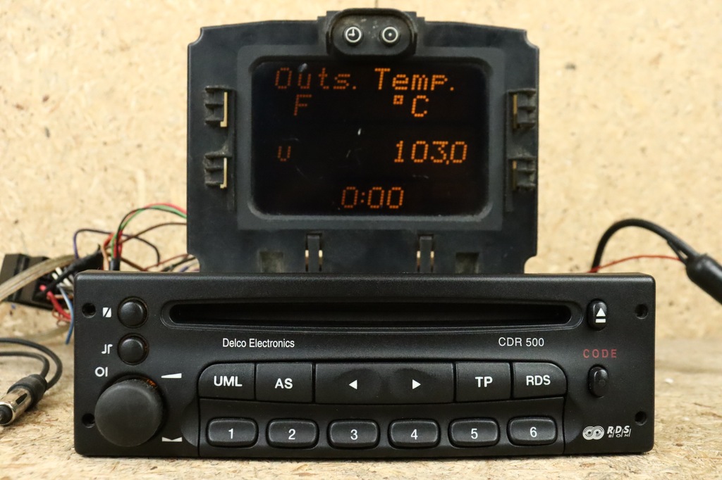 Radio CD CDR500 Delco OPEL VECTRA ASTRA ZAFIRA KOD - 13192549258 - oficjalne archiwum Allegro