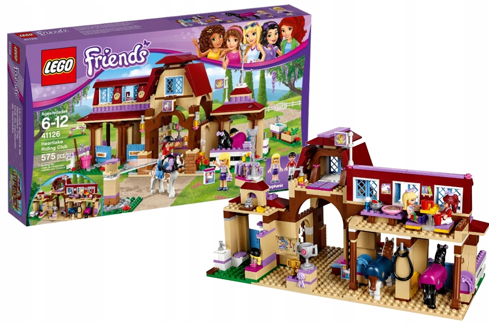 klocki LEGO Friends_ STADNINA KONI stajnia FIGURKI - 8362621126 ...