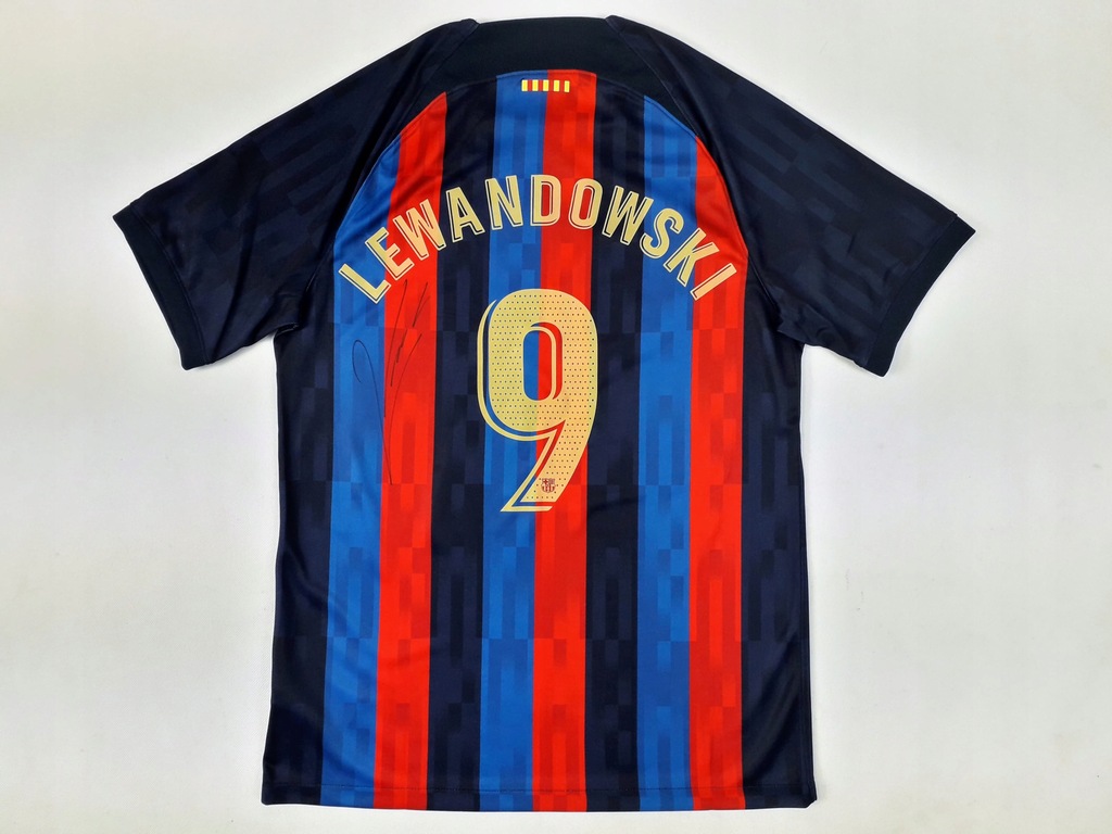 Lewandowski - Barcelona - koszulka z autografem - 12693554047 - oficjalne archiwum Allegro