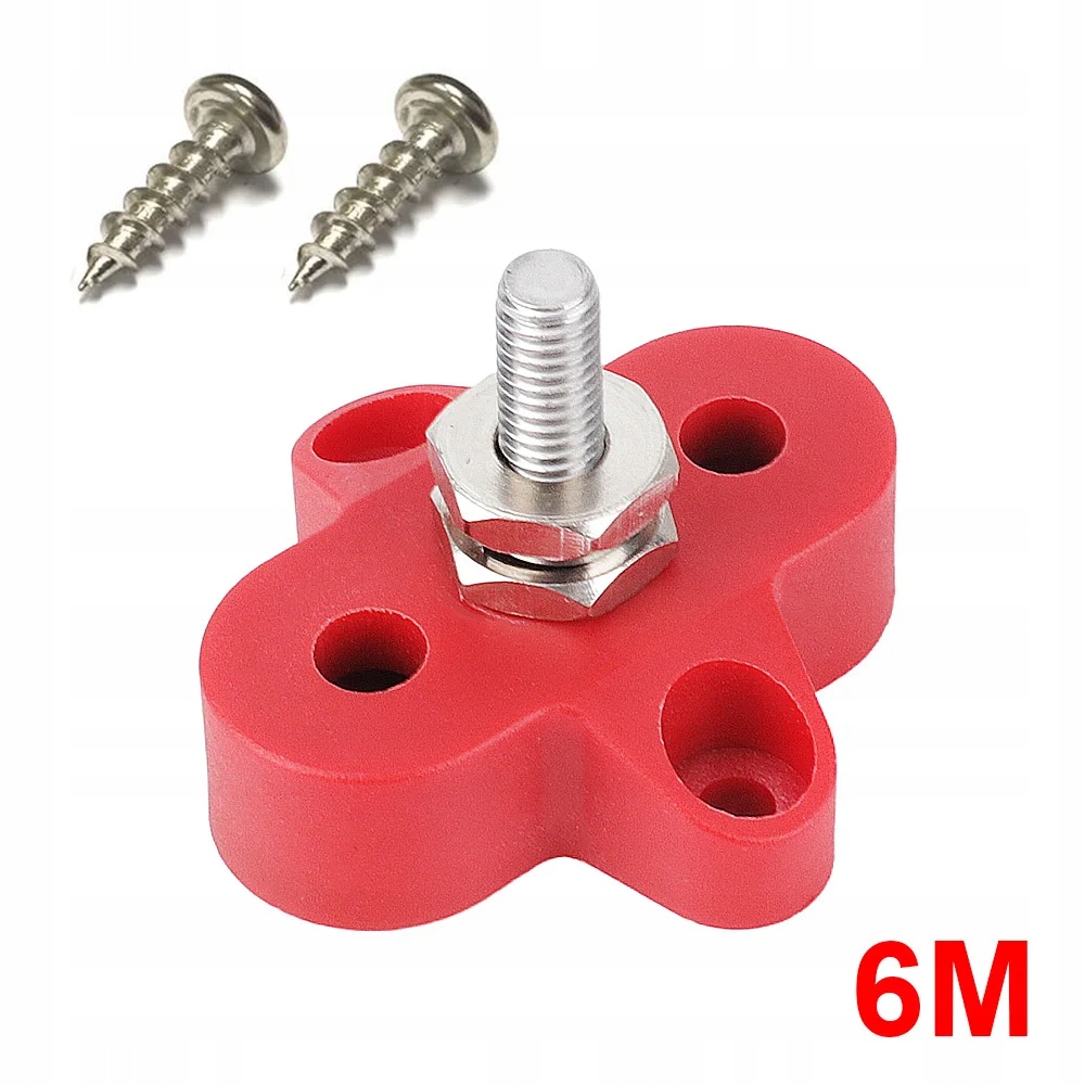 1/4'' M6 M8 M10 Terminal Block Stud M6 80A DC 48V Busbar Positive Ne~3119 - 17063871457 ...