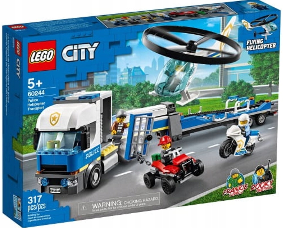 LEGO CITY 60244 LAWETA HELIKOPTERA POLICYJNEGO - 14539369965 ...