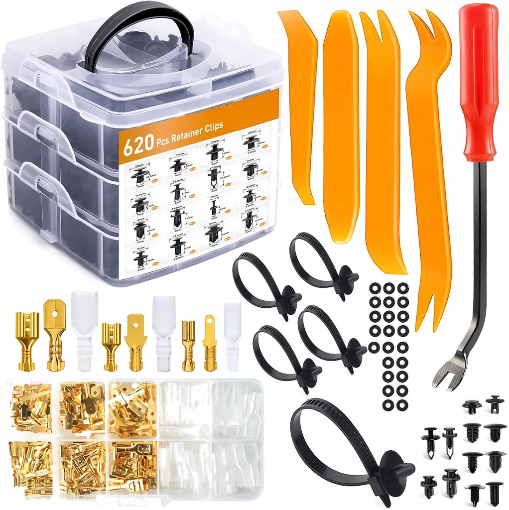 ZESTAW POPULARNYCH SPINEK SPINKI KLIPSY KOŁKI SAMOCHODOWE DO AUTA ...