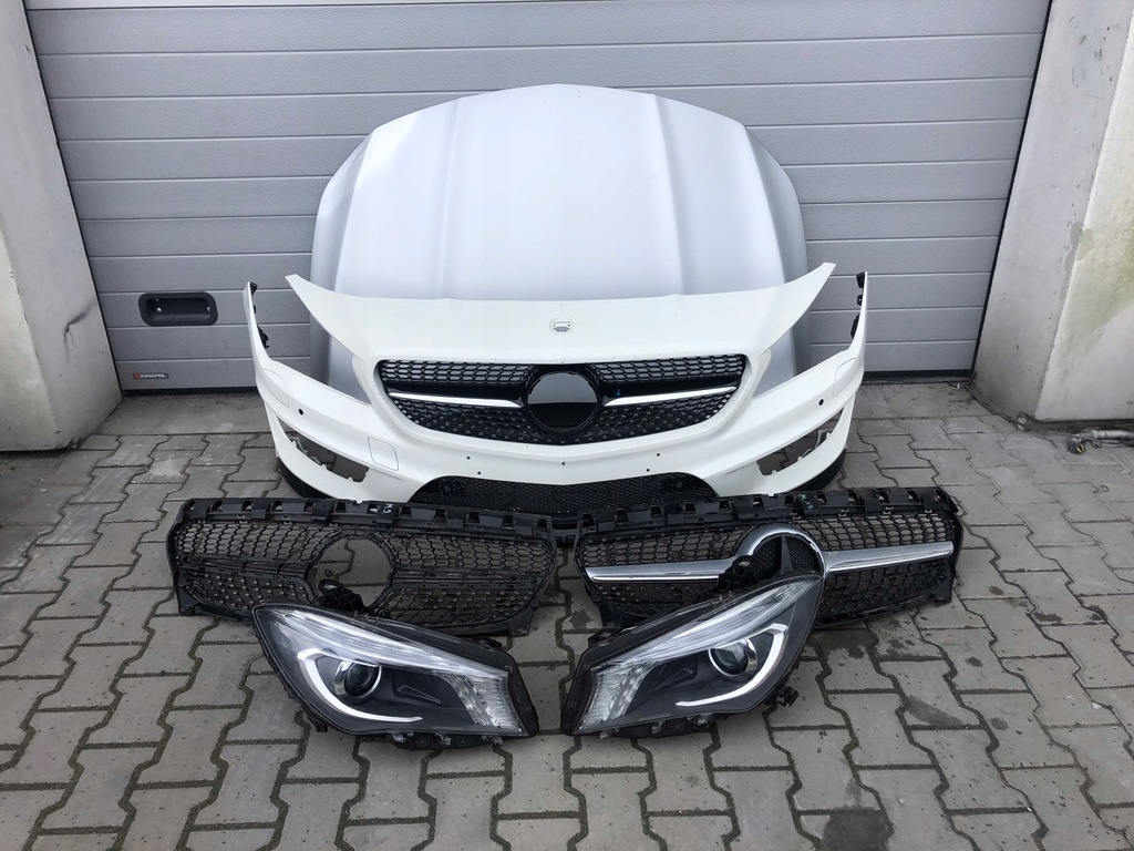 MASKA MERCEDES CLA W117 LAMPA PRAWA LEWA GRILL AMG - 12366949936 - oficjalne archiwum Allegro