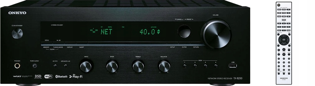 Amplituner stereo Onkyo TX-8250 WiFi Bluetooth - 12398265330 - oficjalne archiwum Allegro