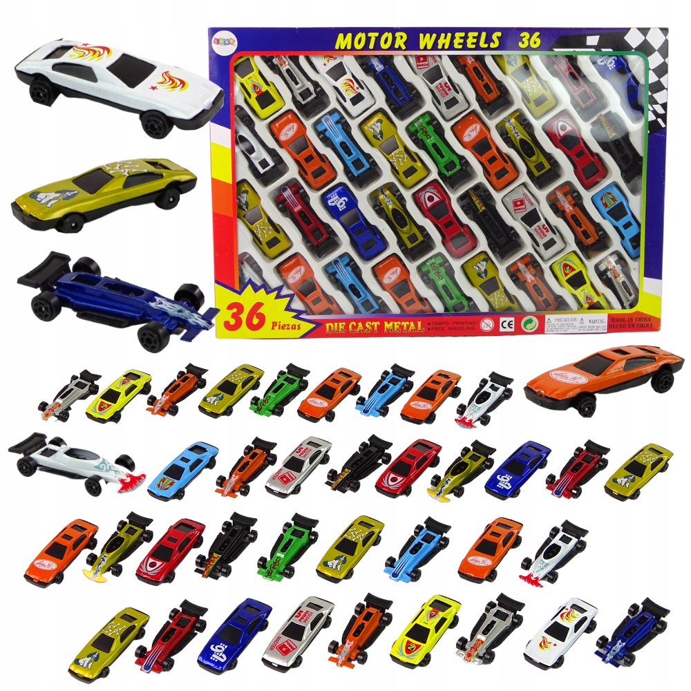 AUTKA METALOWE SAMOCHODZIKI RESORAKI ZESTAW 36 szt - 13469006664 - oficjalne archiwum Allegro