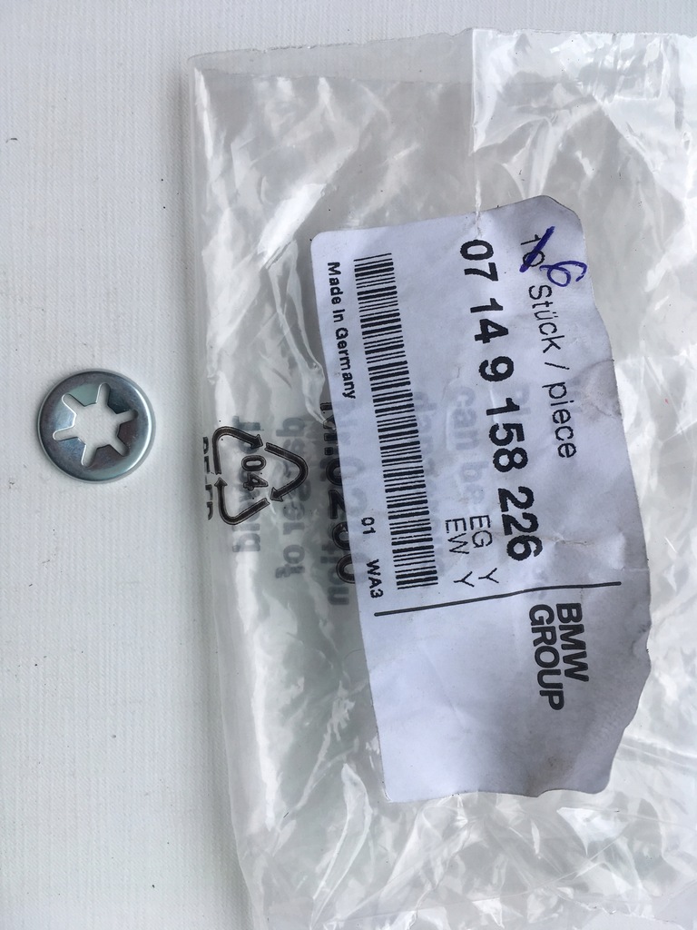 BMW 07149158226 Podkładka zabezpieczająca F16 F15 - 8128693962 ...