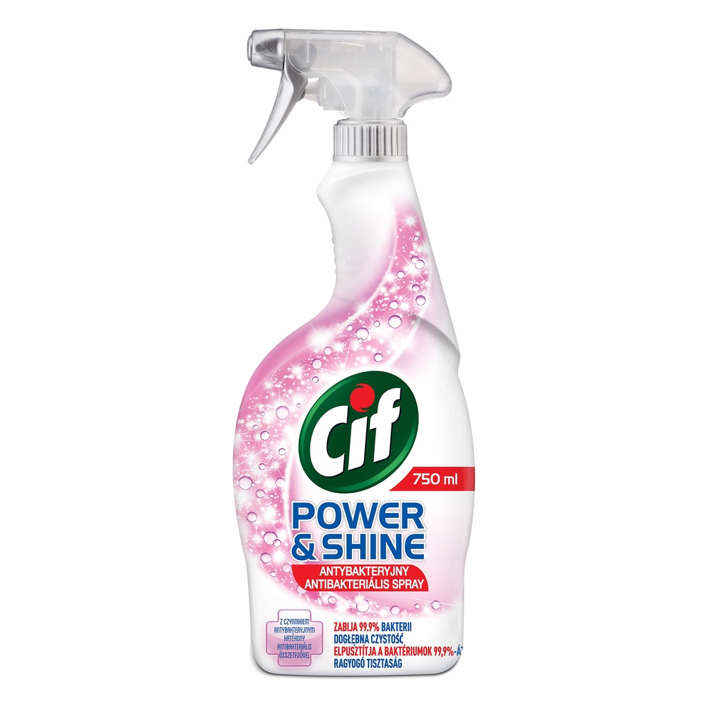 Cif Power&Shine spray kuchnia łazienka 3x750ml - 12640044068 ...