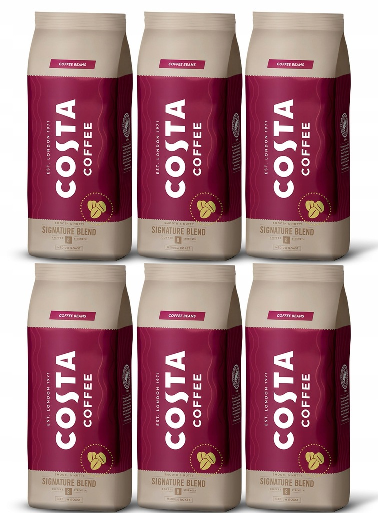 Costa Coffee Signature Medium Ziarnista 6x1kg - 12451211924 - oficjalne ...