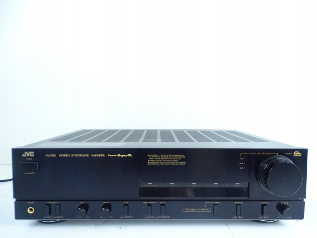 WZMACNIACZ JVC AX-555 DYNAMIC SUPER-A - 12515296621 - oficjalne archiwum Allegro