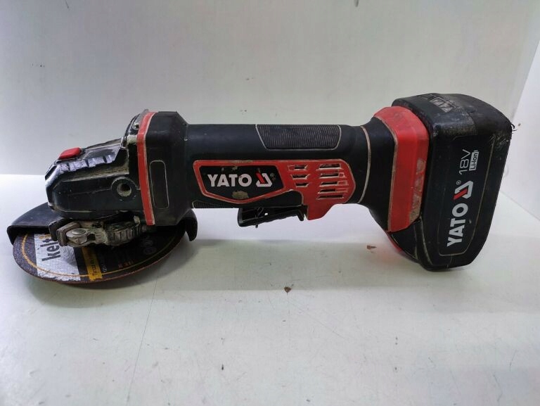 SZLIFIERKA KĄTOWA YATO YT-82827 + AKU YATO YT-828 - 11409221367 - oficjalne archiwum Allegro