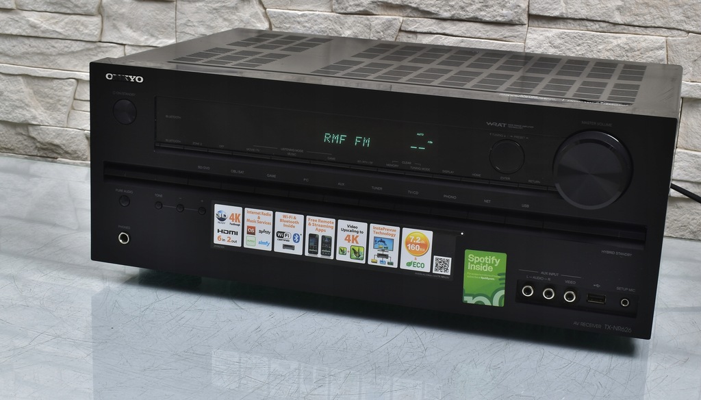 Onkyo TX-NR626 Amplituner 7.2 HDMI WIFI Bluetoot - 12688005849 - oficjalne archiwum Allegro