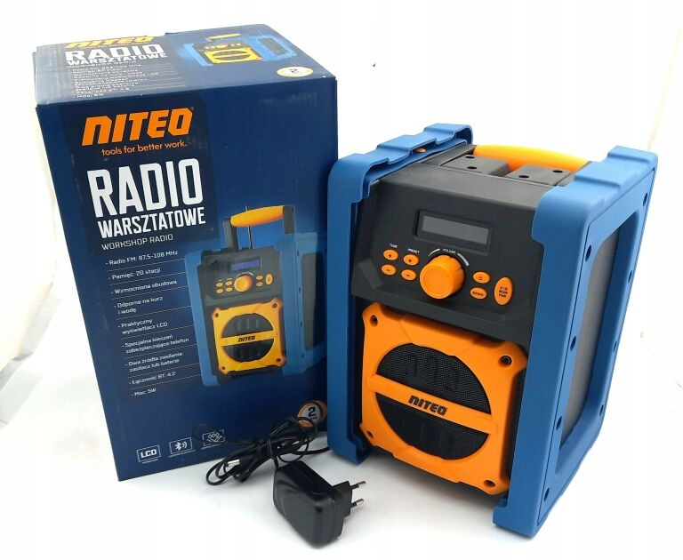 RADIO WARSZTATOWE NITEO TOOLS 210402-WR GWARANCJA - 12064380359 - oficjalne archiwum Allegro