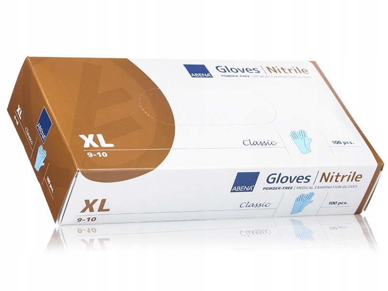 Rekawice Nitrylowe Niebieskie Blue Abena XL 100 - 11857776198 - oficjalne archiwum Allegro